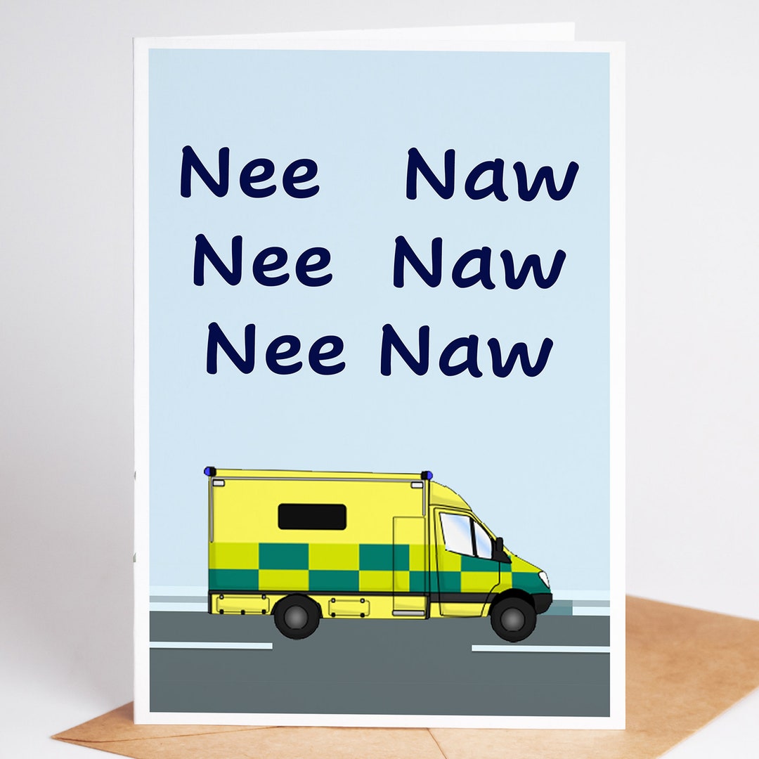 Ambulance Birthday Card, Nhs, Emergency Services, Happy Birthday ...