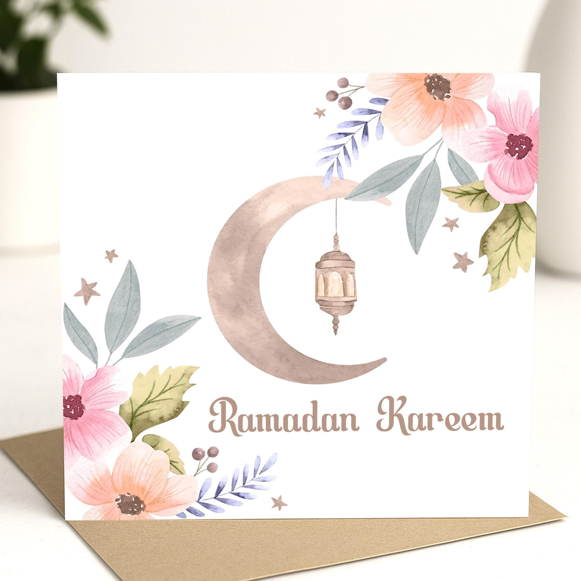 Eid Mubarak Card, Custom Eid Greeting Card, Eid Celebration Card ...