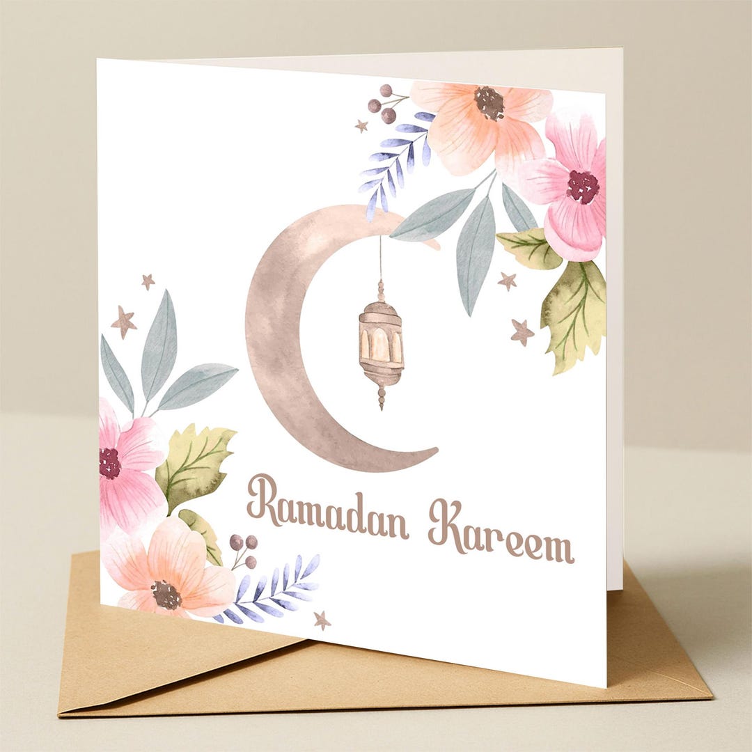 Eid Mubarak Card, Custom Eid Greeting Card, Eid Celebration Card ...