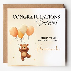 Maternity Leave Card, Contraulations Pregnancy Card Your Leaving Us to ...