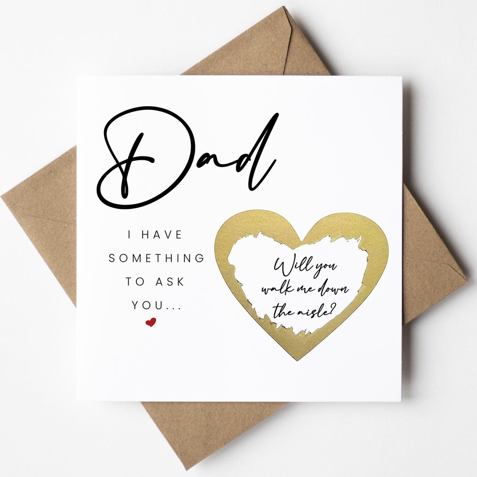 Scratch Reveal Card, Will You Walk Me Down the Aisle Card, Personalised ...