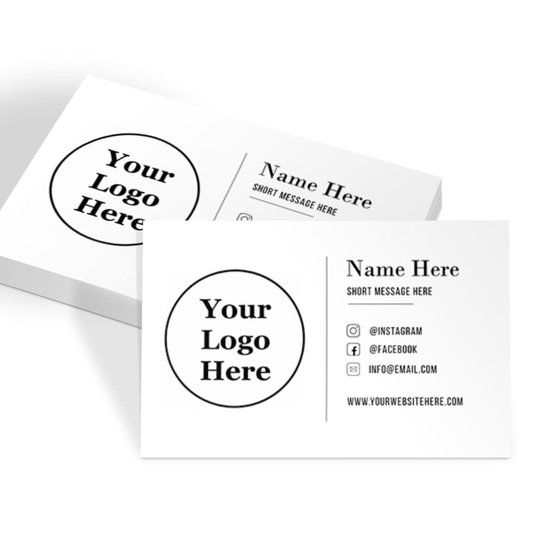 Custom Business Cards, Designed and Printed With Your Business Logo ...