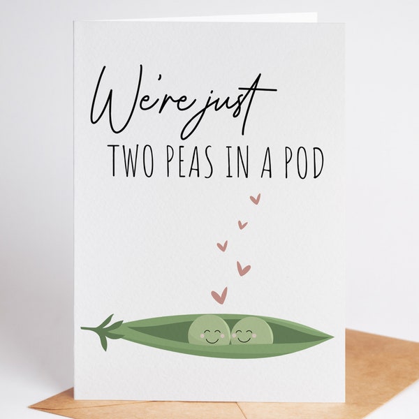 Peas in Pod Card Anniversary - Etsy UK