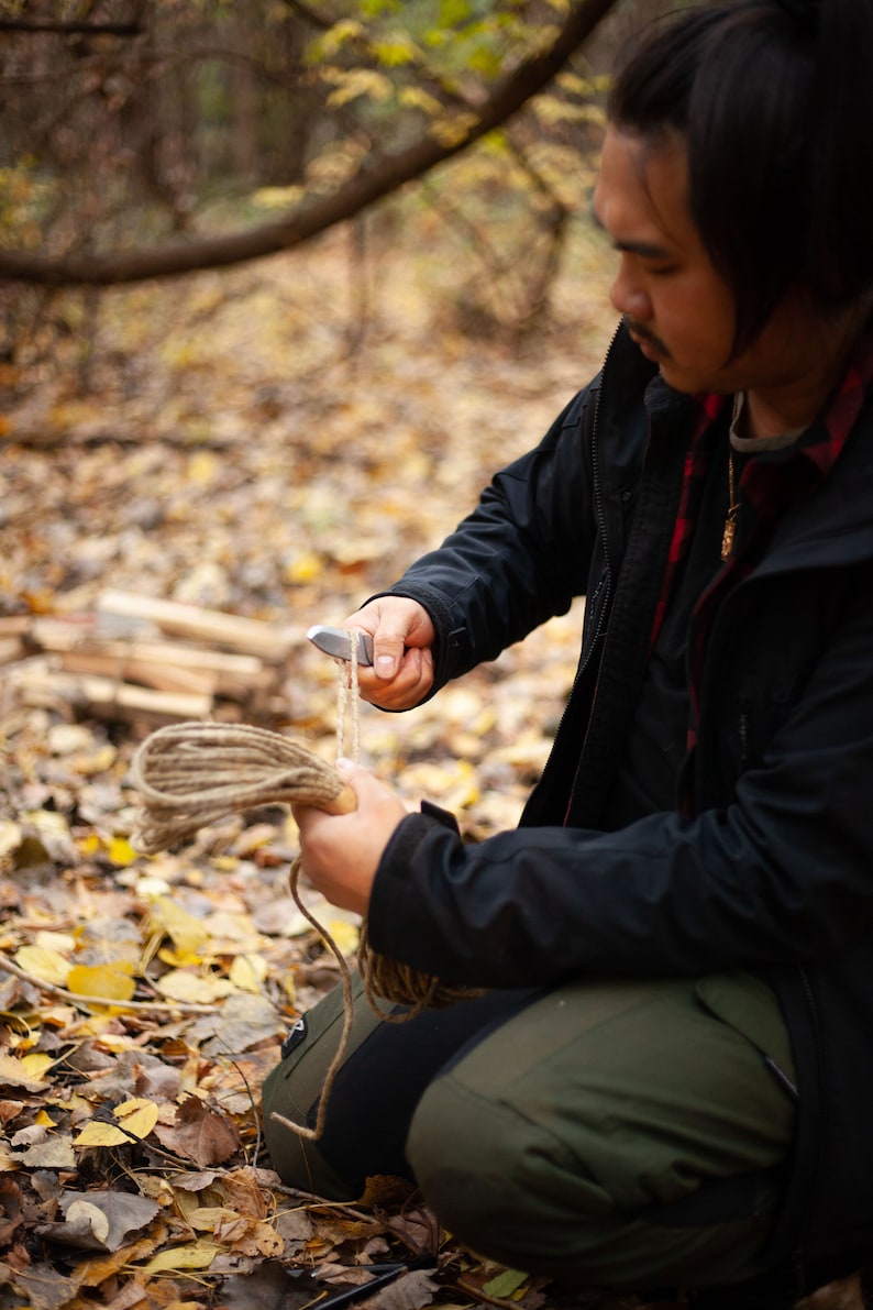 Bushcraft Tarred Rope - 40 Meters - Etsy