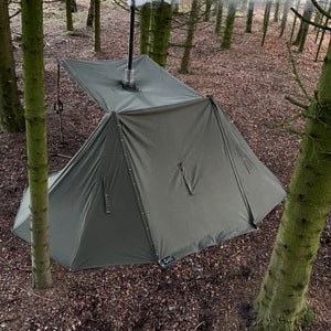 Polish Poncho Lavvu Extension - Upgrade the 1-2 People Shelter to a 4-5 ...