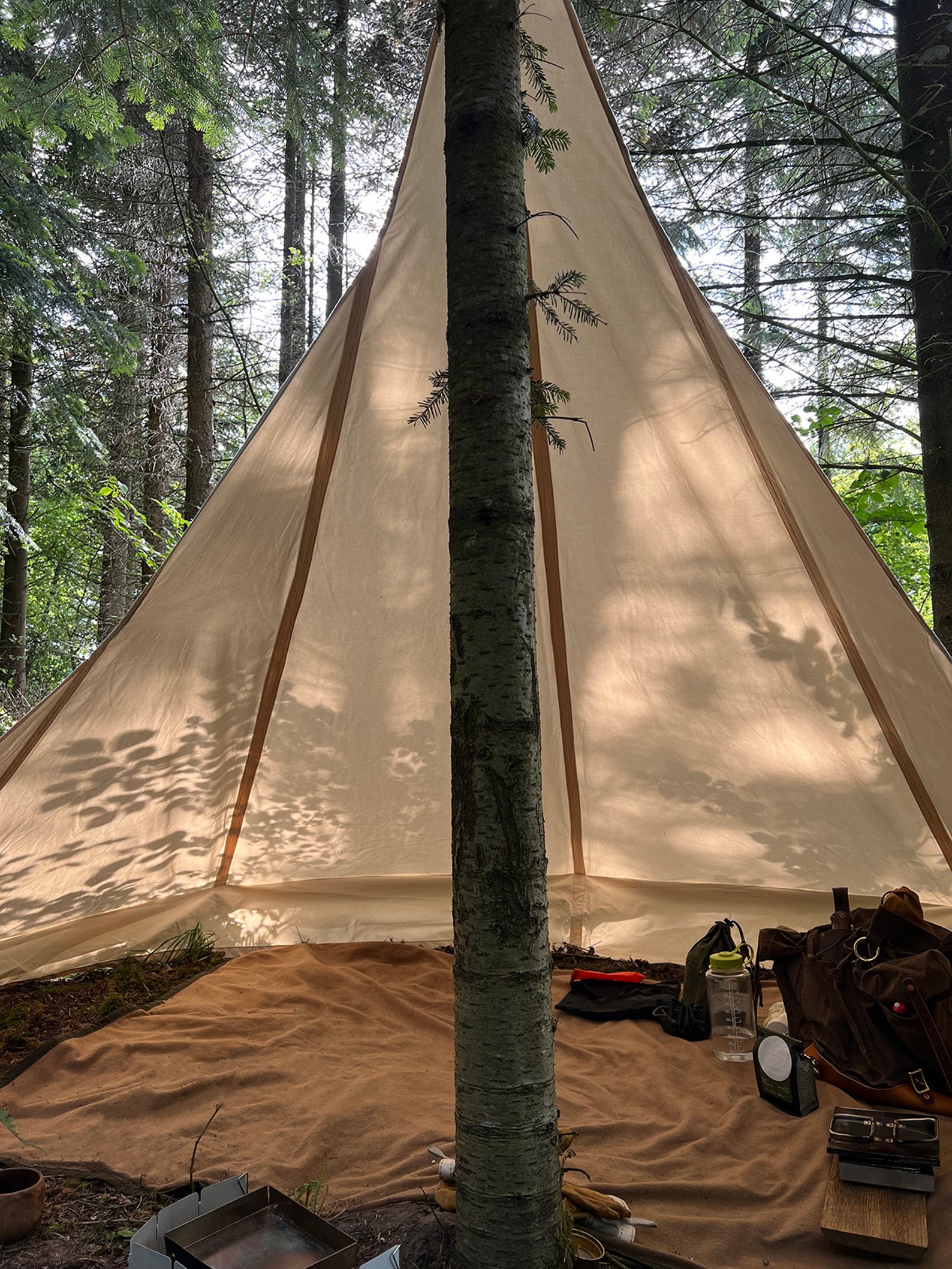 Finnish Loue Tent: a Bushcraft Canvas Tent Traditional - Etsy Australia
