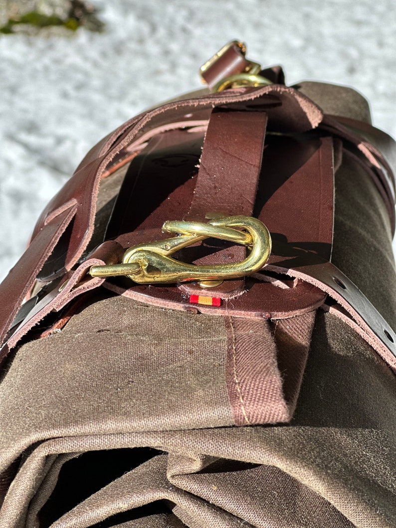 LEATHER CARRIER for Bedroll / Tarp / Blanket / Polish Lavvu - Etsy