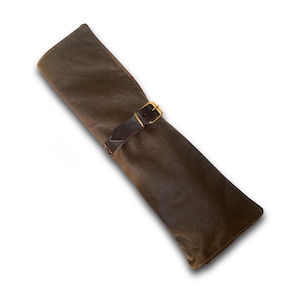 Oilskin Waxed Canvas Chef Knife Roll Pouch for the Kitchen or Barbecue ...