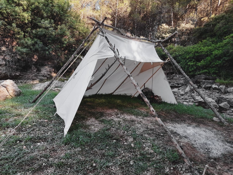 Whelen Lean-to Canvas Tent - Traditional Bushcraft and Camping Tent ...
