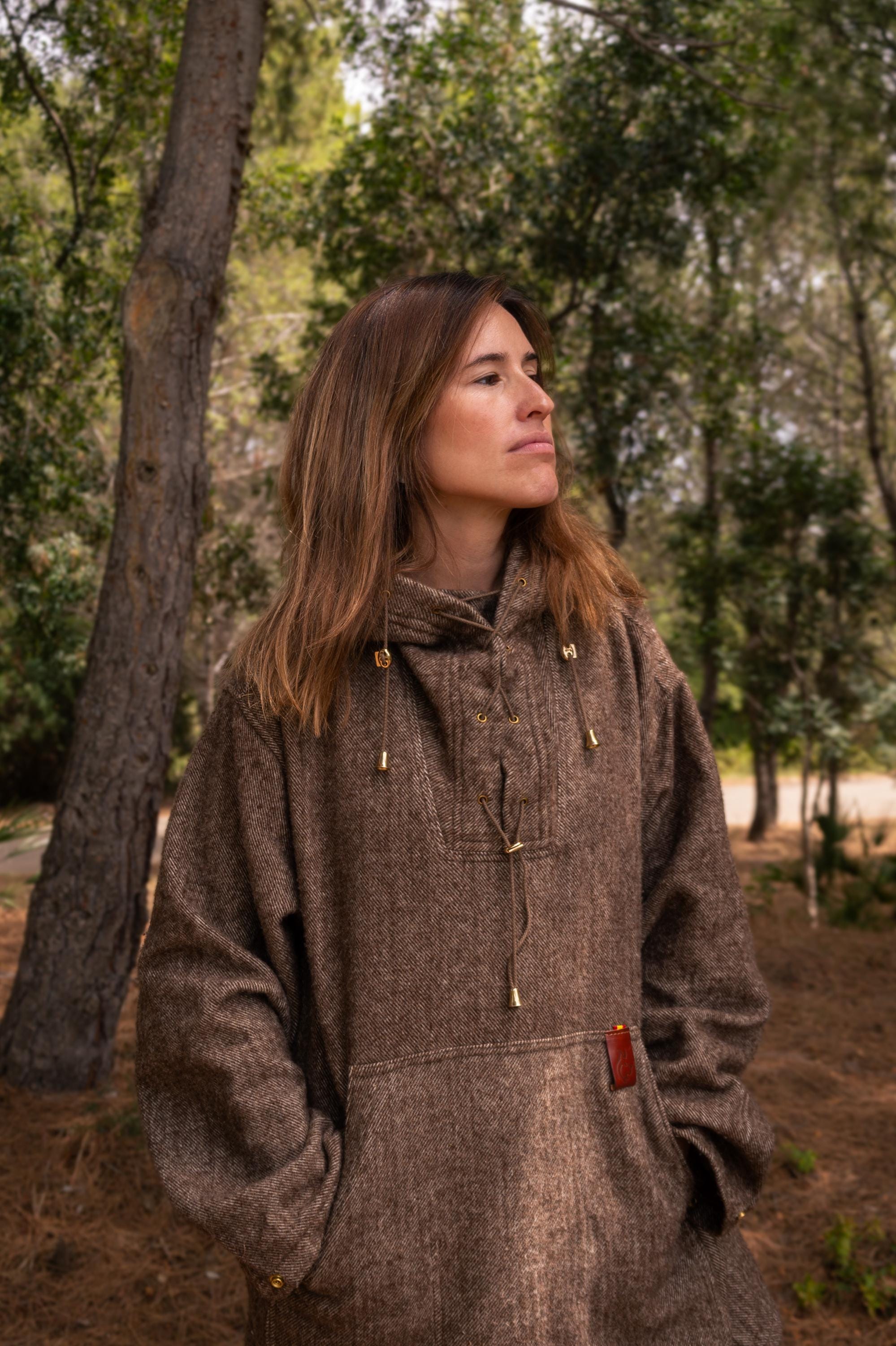 100% Merino Wool Bushcraft Anorak - Loomed Artisanally in Spain, a ...