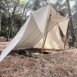 Whelen Lean-to Canvas Tent - Traditional Bushcraft and Camping Tent ...