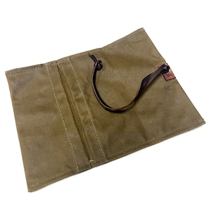 Oilskin Waxed Canvas Roll up Pouch for a Bushcraft Fire Kit, Pipe ...
