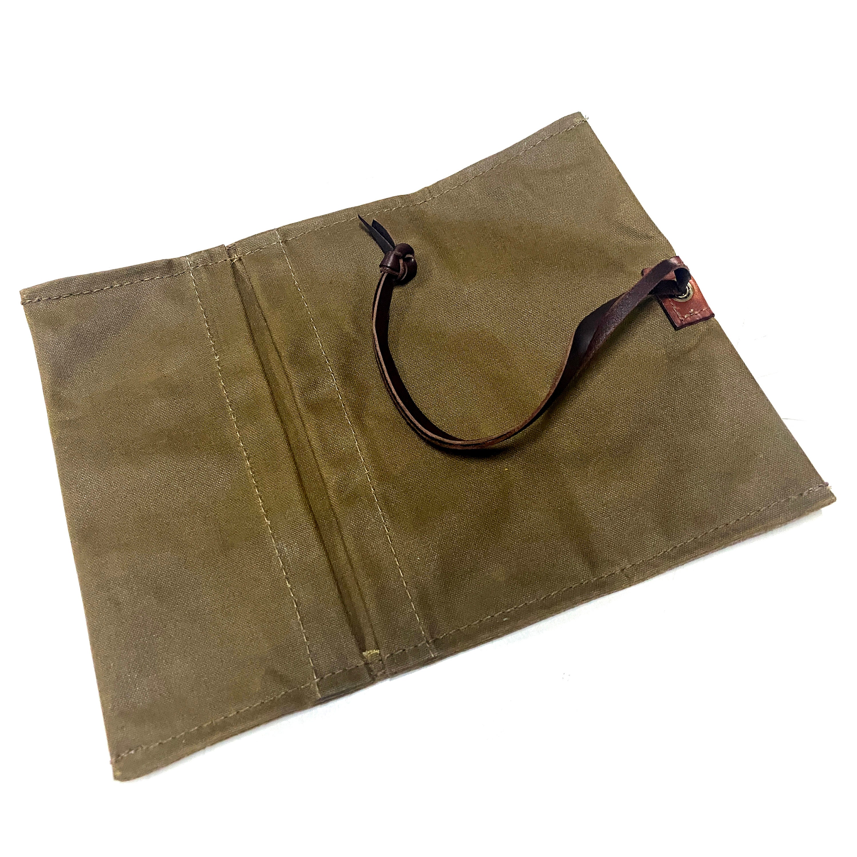 Oilskin Waxed Canvas Roll up Pouch for a Bushcraft Fire Kit - Etsy UK