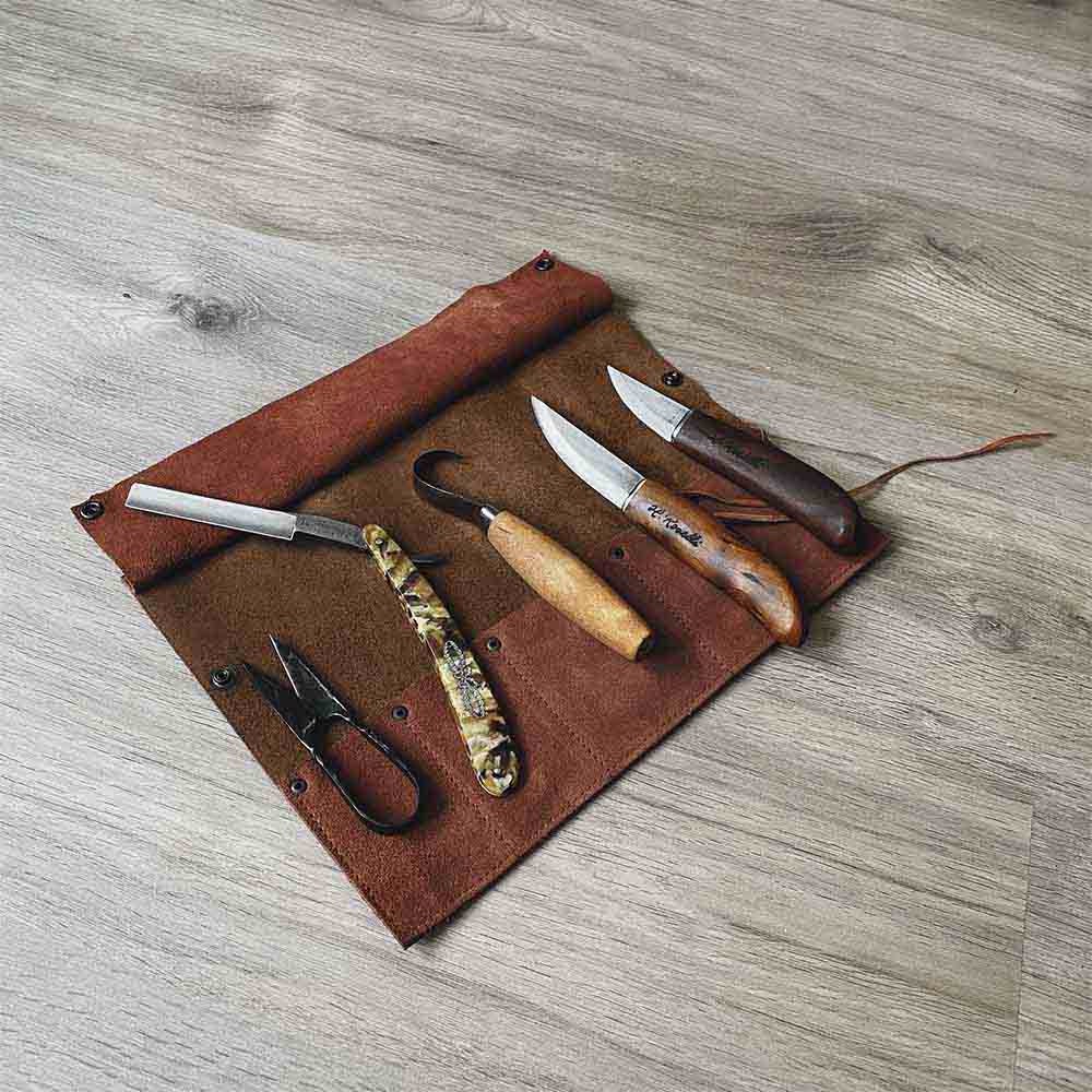 Leather Tool Roll for Bushcraft & Woodworking Multipurpose - Etsy