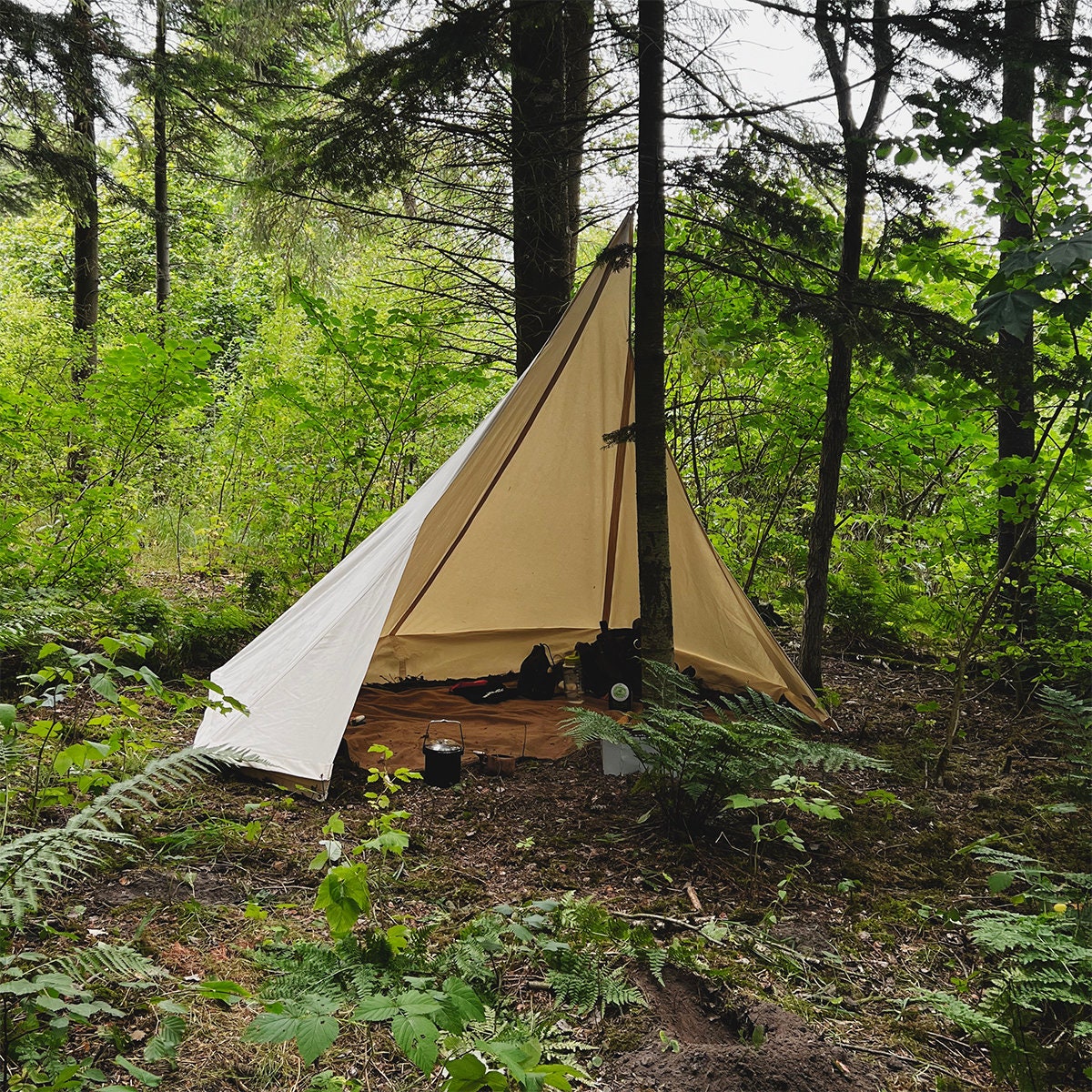 Finnish Loue Tent: a Bushcraft Canvas Tent Traditional - Etsy Australia