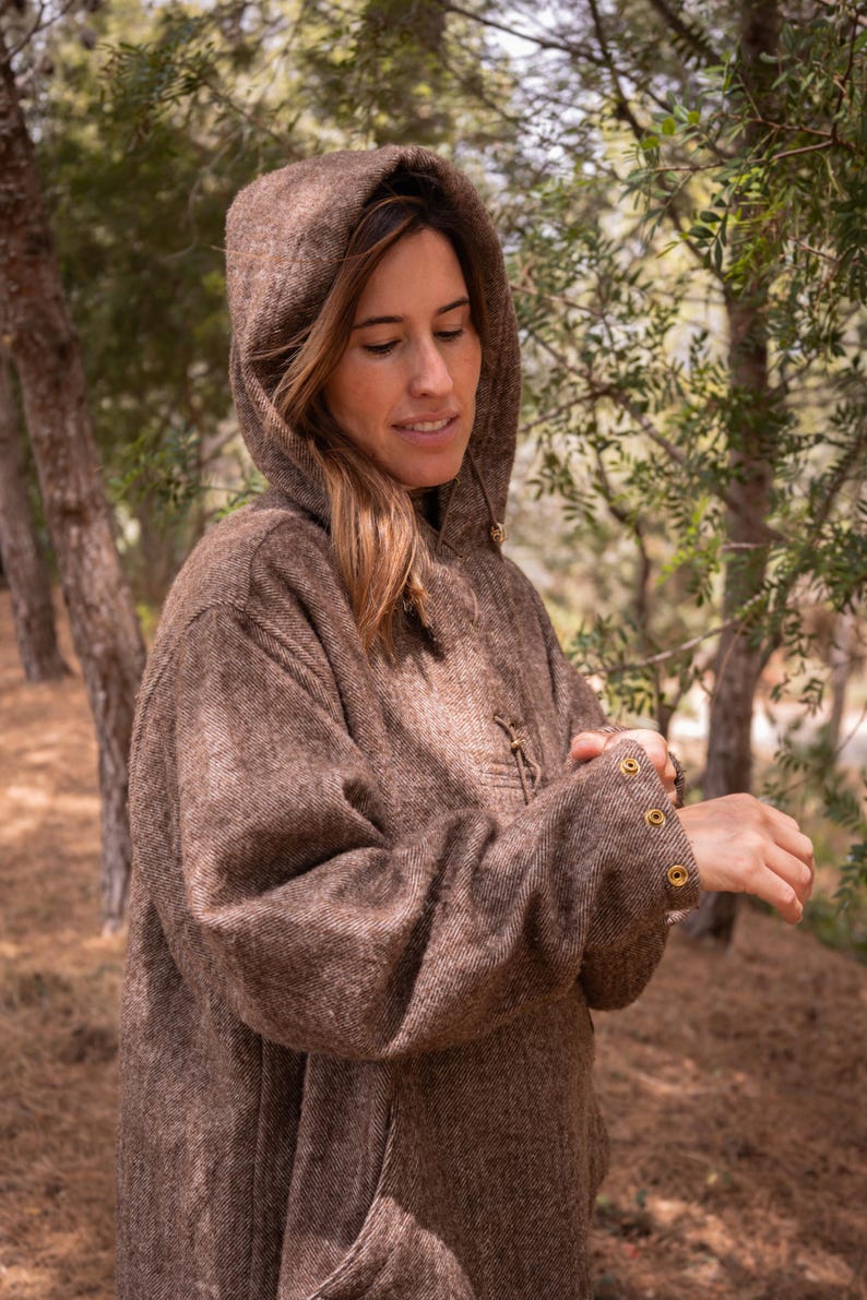 100% Merino Wool Bushcraft Anorak - Loomed Artisanally in Spain, a ...