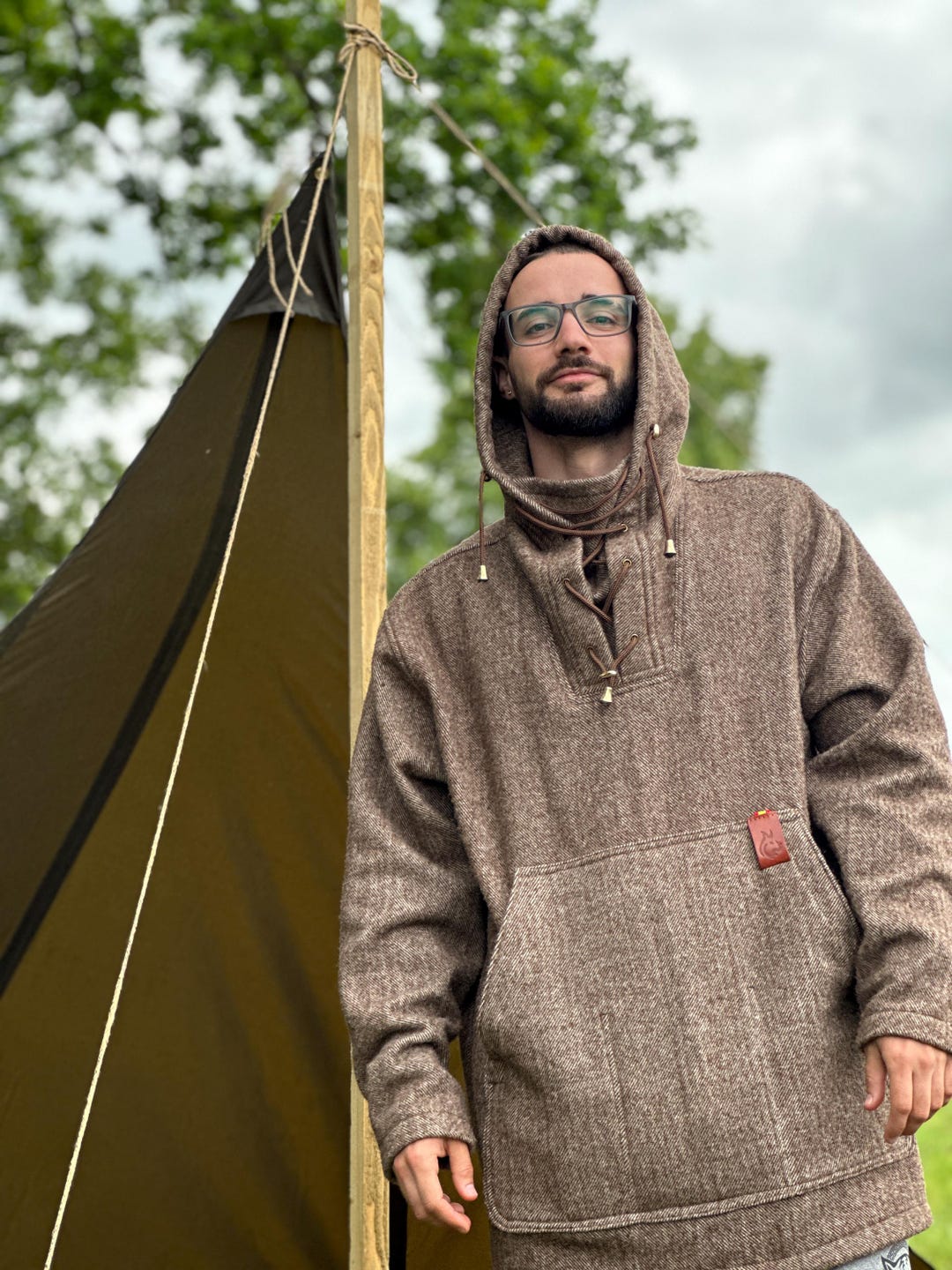 100% Merino Wool Bushcraft Anorak - Loomed Artisanally in Spain, a ...