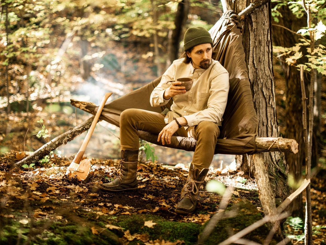 Artisanal Bushcraft Oilskin Tarp Handmade Waxed Cotton Canvas - Etsy ...