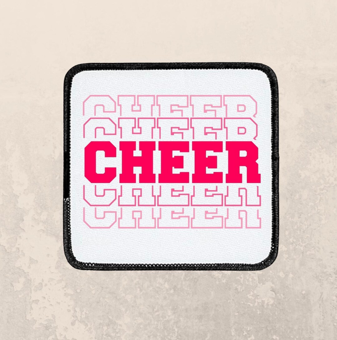 Stacked Cheer Patch, Hat Patch, Sports, Cheerleading - Etsy