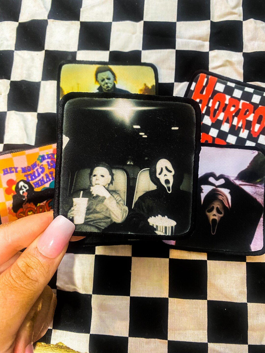 Ghost Besties Square Patch, Hat Patch, Halloween Patch - Etsy