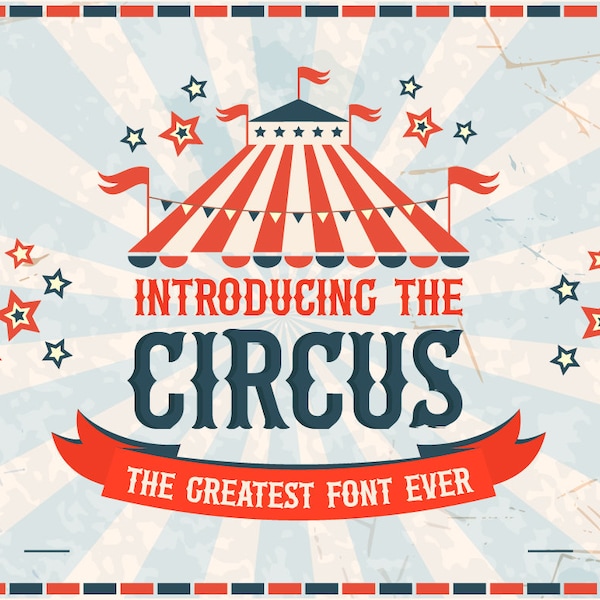 Circus Font - Etsy
