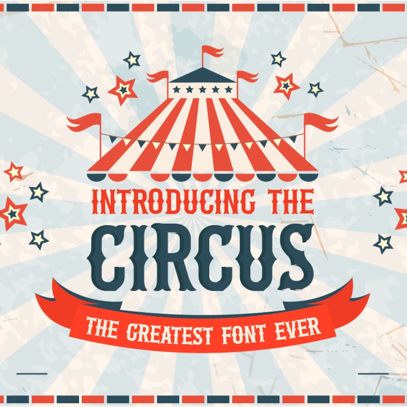 Circus Font - Etsy
