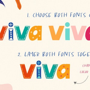 Fonts, Craft Fonts, Cricut Fonts, Font Bundle, Layered Font, Party Font ...