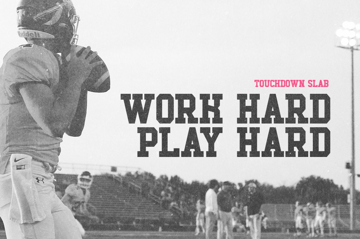 Fonts College Fonts Slab Fonts Sports Fonts Football - Etsy