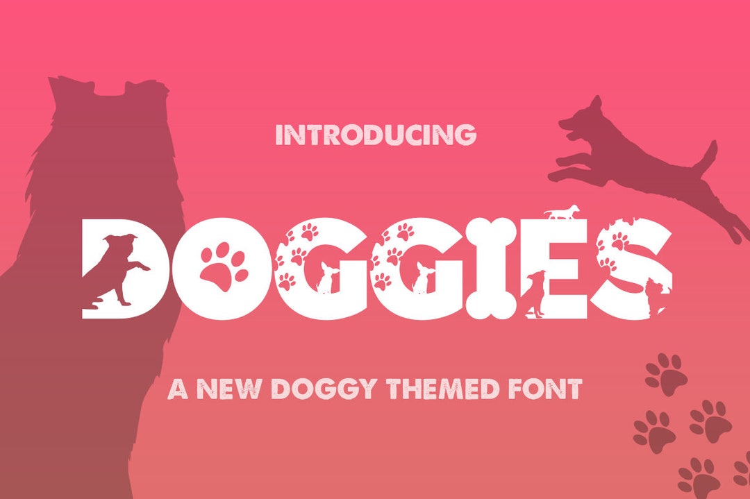 Fonts, Dog Fonts, Animal Fonts, Pet Fonts, Craft Fonts, Silhouette ...