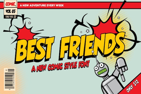Fonts Cute Fonts Kids Fonts Comic Book Fonts Comic Fonts - Etsy