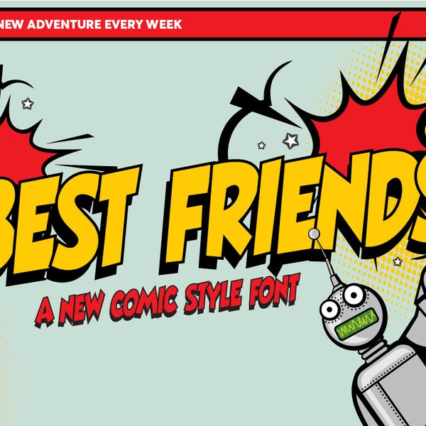 Comic Book Font - Etsy Norway