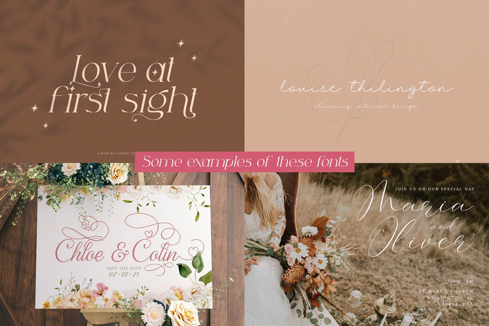 Wedding Fonts, Romantic Fonts, Script Fonts, Procreate Fonts, Love ...