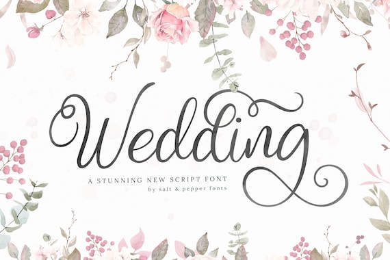 Fonts Wedding Fonts Romantic Fonts Stunning Fonts - Etsy