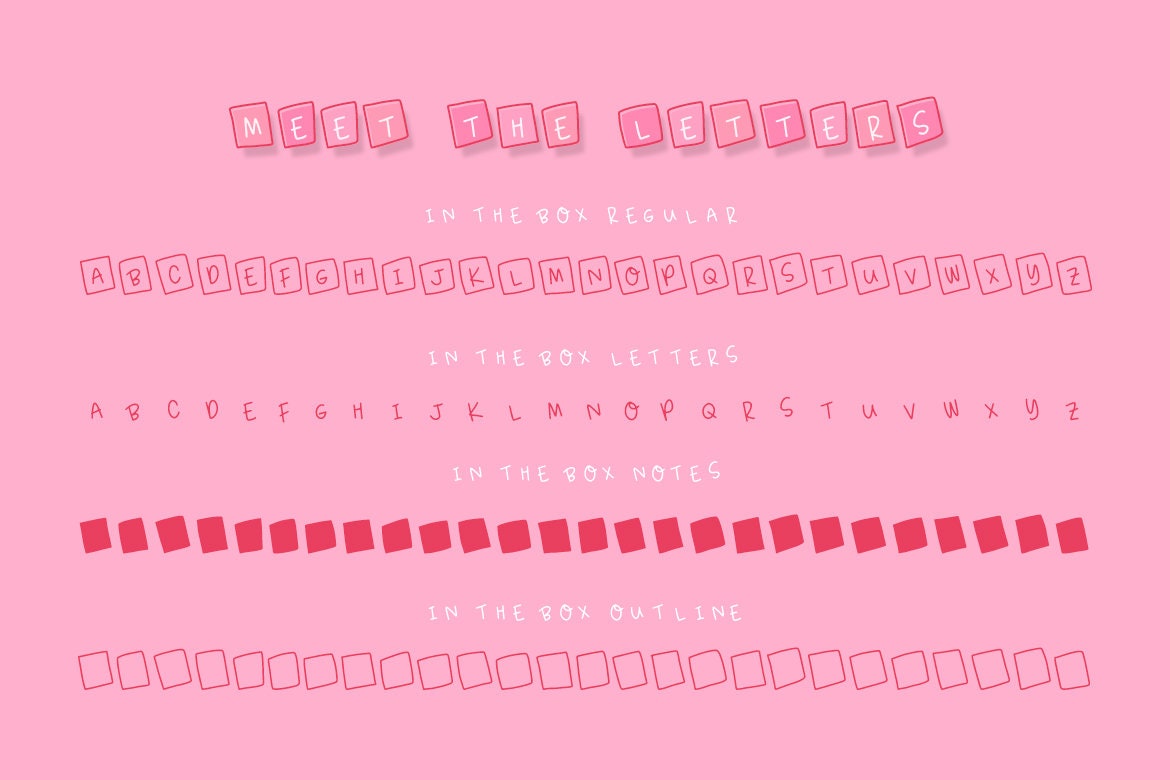 Fonts Fonts for Cricut School Fonts Box Fonts Craft Fonts - Etsy