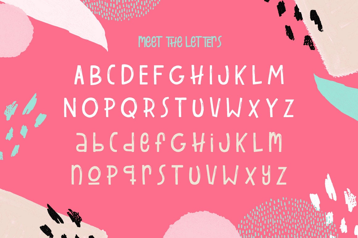 Fonts Cute Fonts Quirky Fonts Unusual Fonts Fun Fonts - Etsy