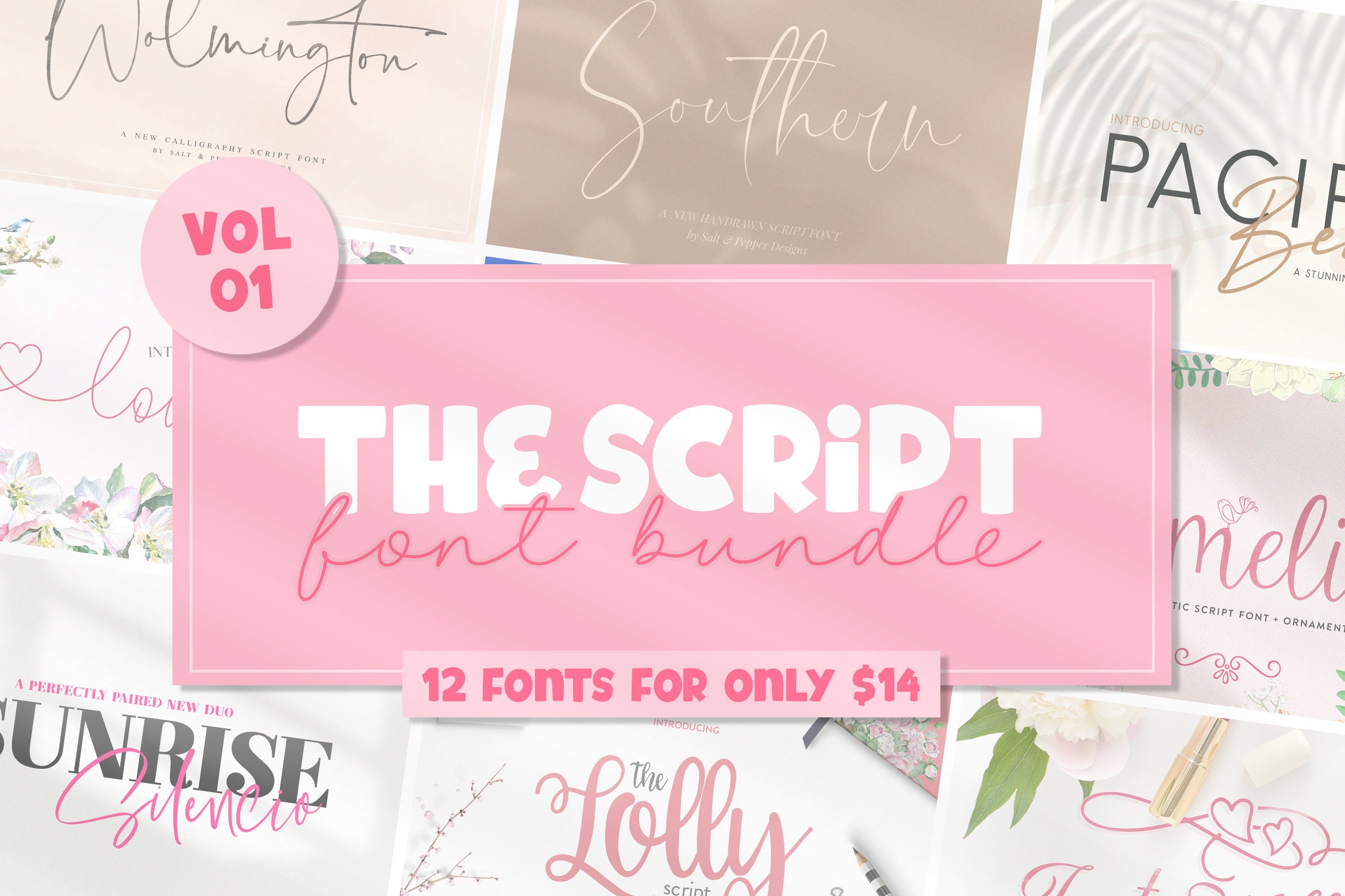 Fonts Script Fonts Handwriting Fonts Craft Fonts Wedding | Etsy