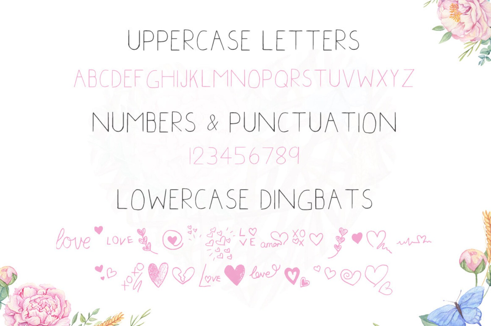Fonts Cheap Fonts Pairing Fonts Cute Fonts Dainty Fonts | Etsy
