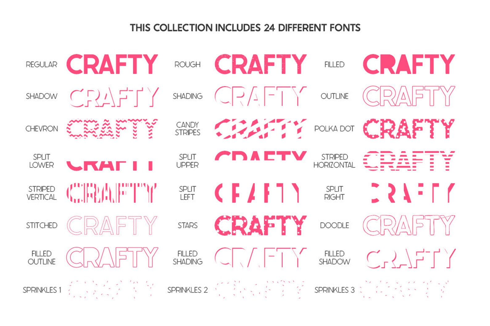 Fonts Craft Fonts Crafting Fonts Silhouette Fonts Cricut | Etsy