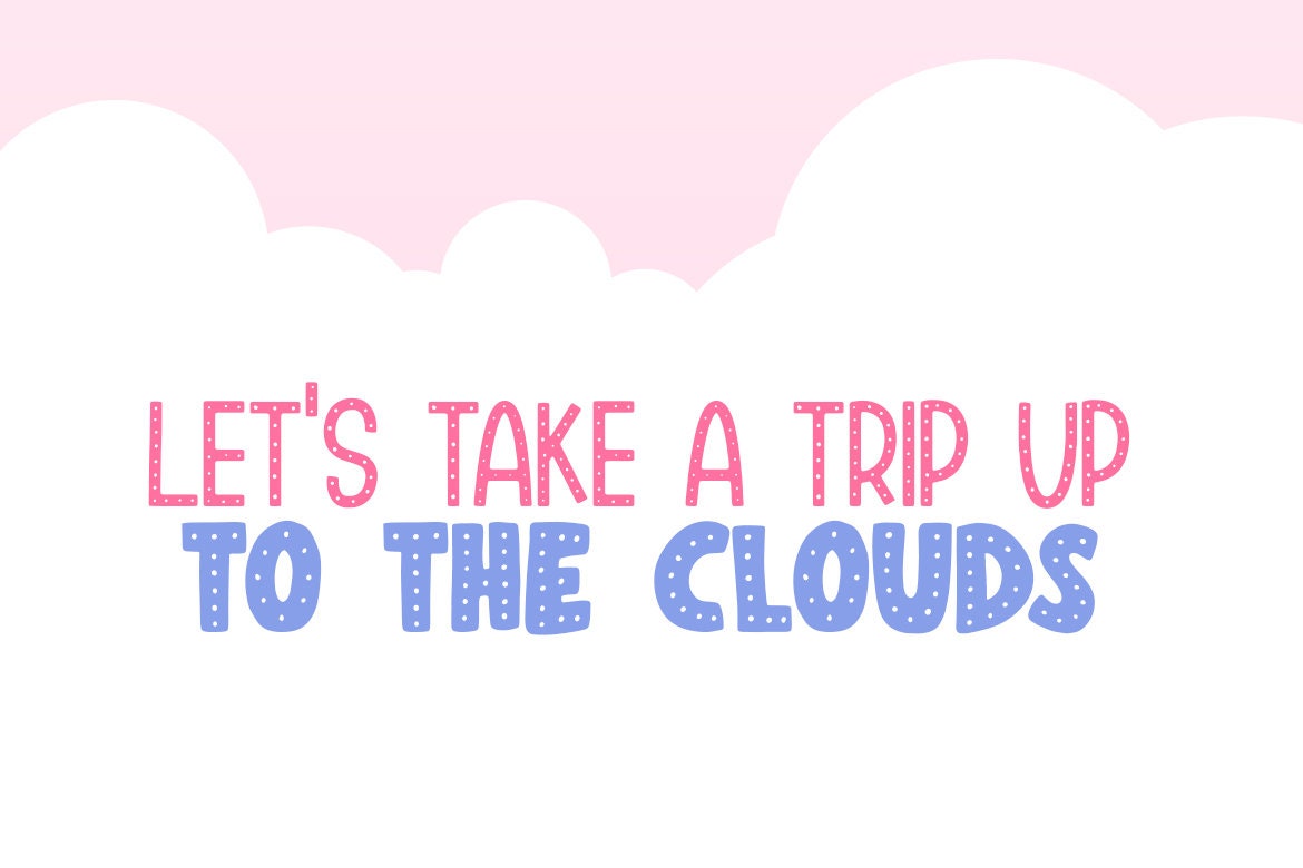 Fonts Spotty Fonts Dotty Fonts Thick Fonts Chunky Fonts - Etsy