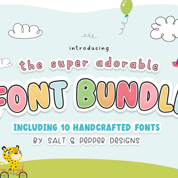 Font Bundle - Etsy