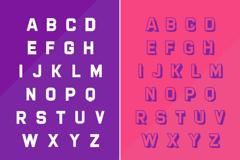 Fonts Sans Fonts Block Fonts Chunky Fonts Thick Fonts - Etsy