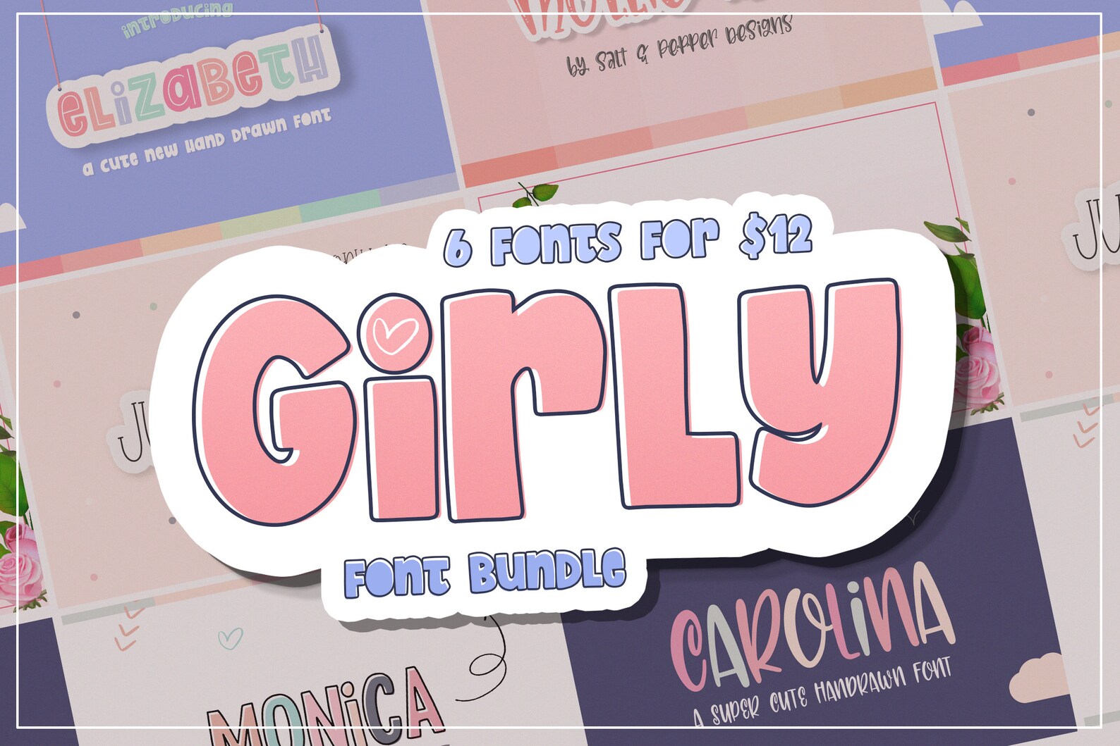 Procreate Fonts Canva Fonts Girly Fonts Cute Fonts Pretty - Etsy