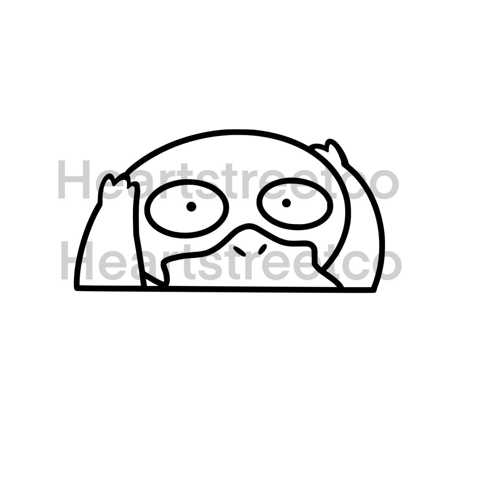 Psyduck Peeker SVG and PNG - Etsy