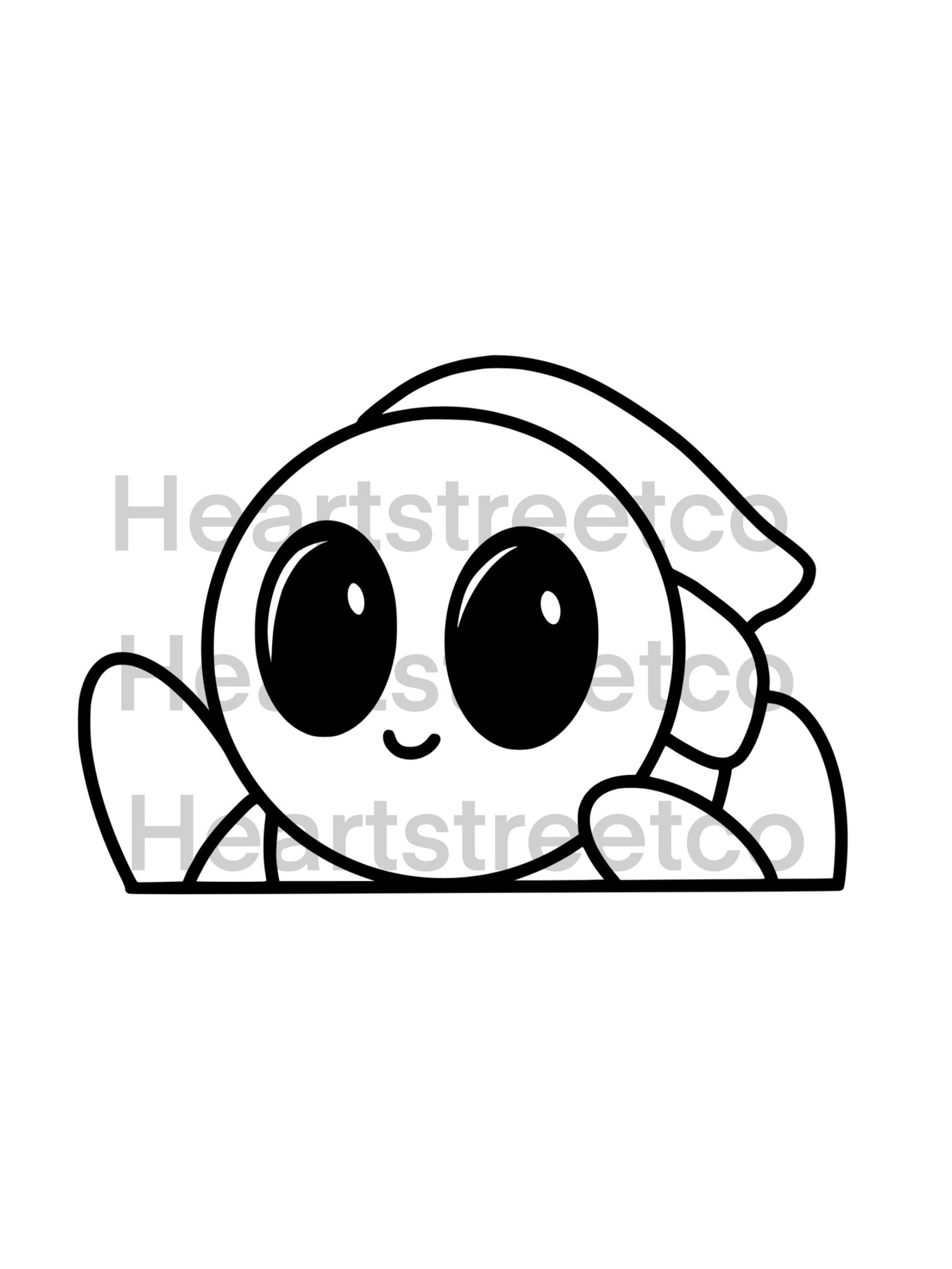 Shy Guy Peeker SVG and PNG - Etsy