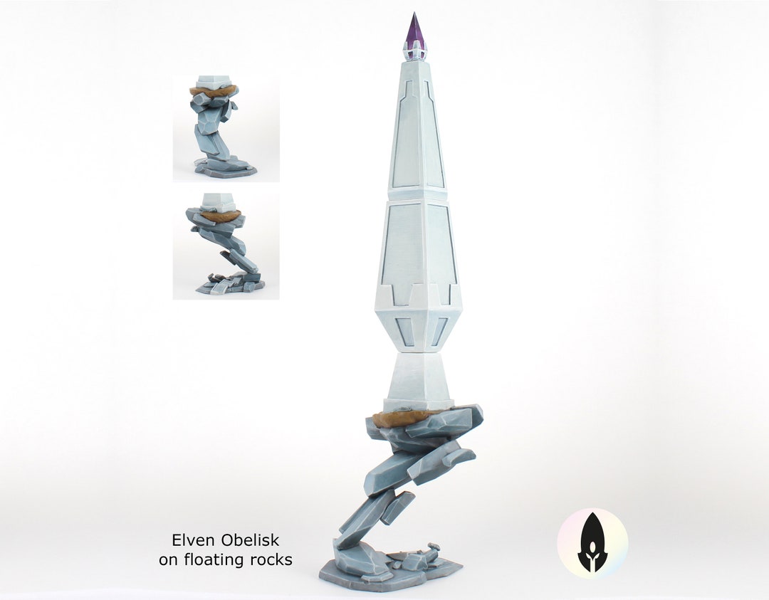 Elven Obelisk on Floating Rocks Base Wargaming Terrain / Fantasy ...