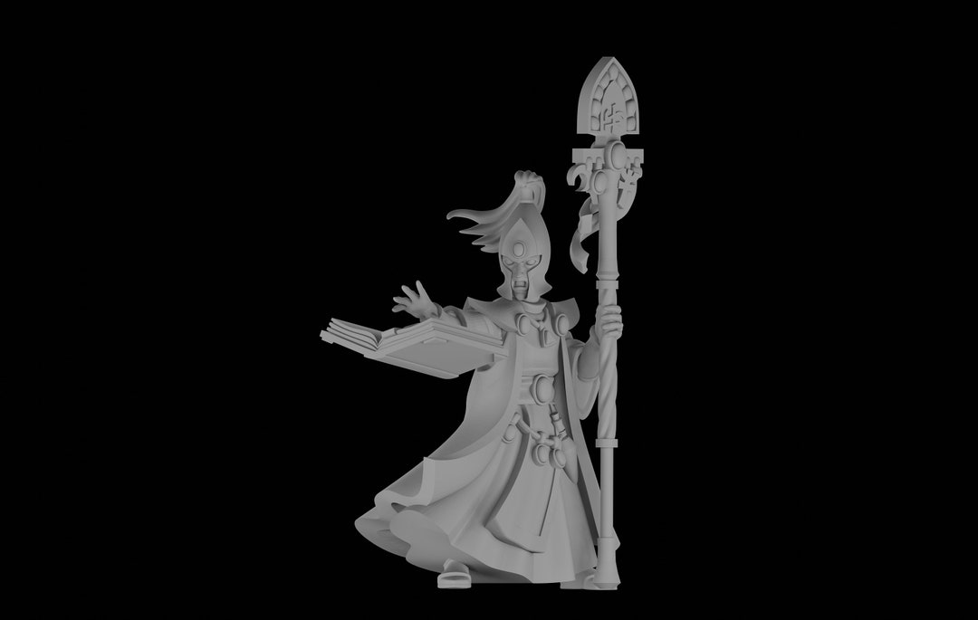 High Elf Mage Multipart Wargaming Model / Fantasy Tabletop Gaming Stl ...
