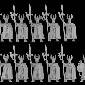 Elf Guardians With Halberd Unit (12 or 24) Wargaming Models / Fantasy ...