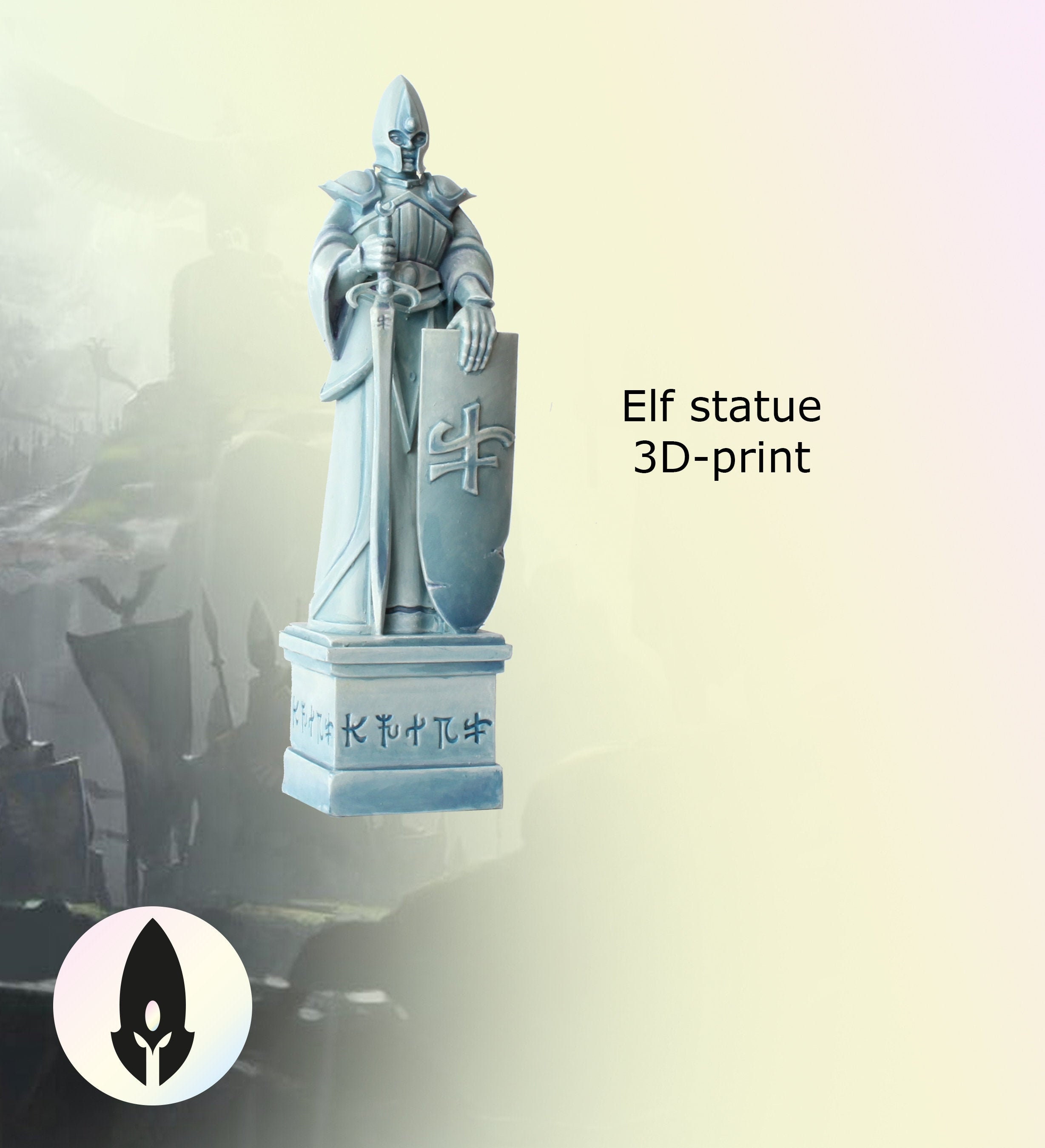 Elf Statue Wargaming Terrain / Fantasy Tabletop Gaming 3D - Etsy
