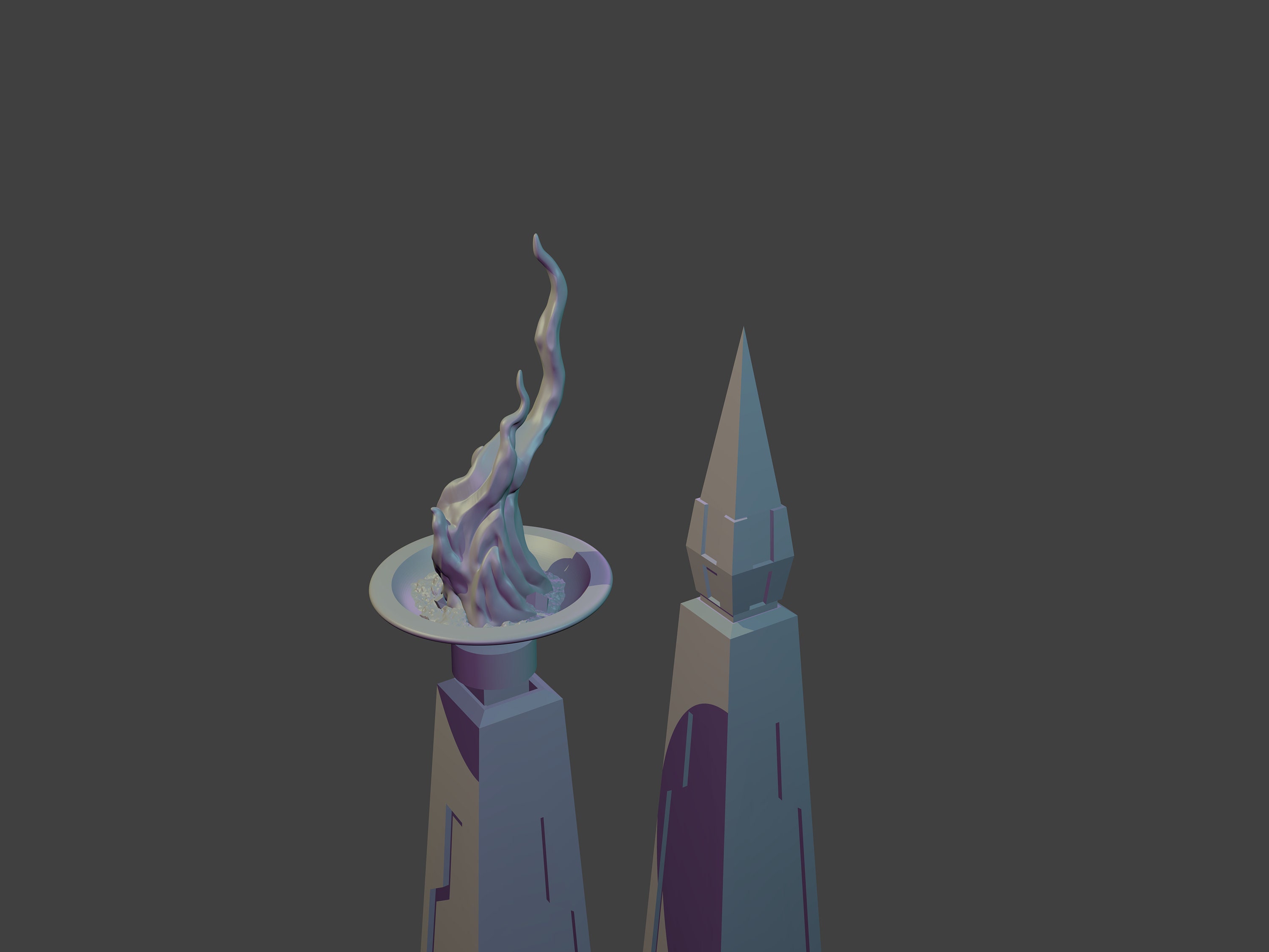 Elven Obelisk With Runes / Fantasy Tabletop Gaming Warhammer | Etsy