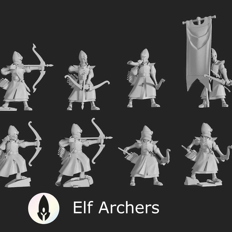 Elf Archers Unit - Etsy